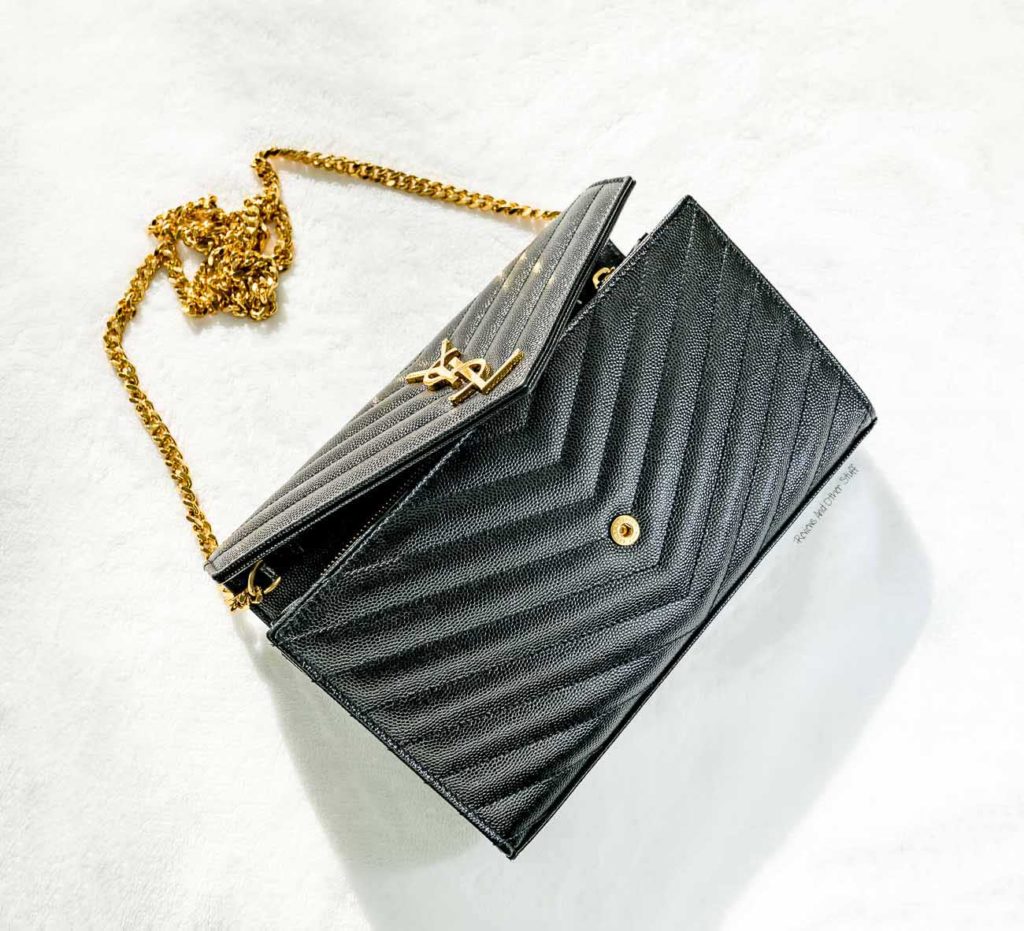 What's In My Bag? The YSL (Saint Laurent) Monogram Chain Wallet Review ...